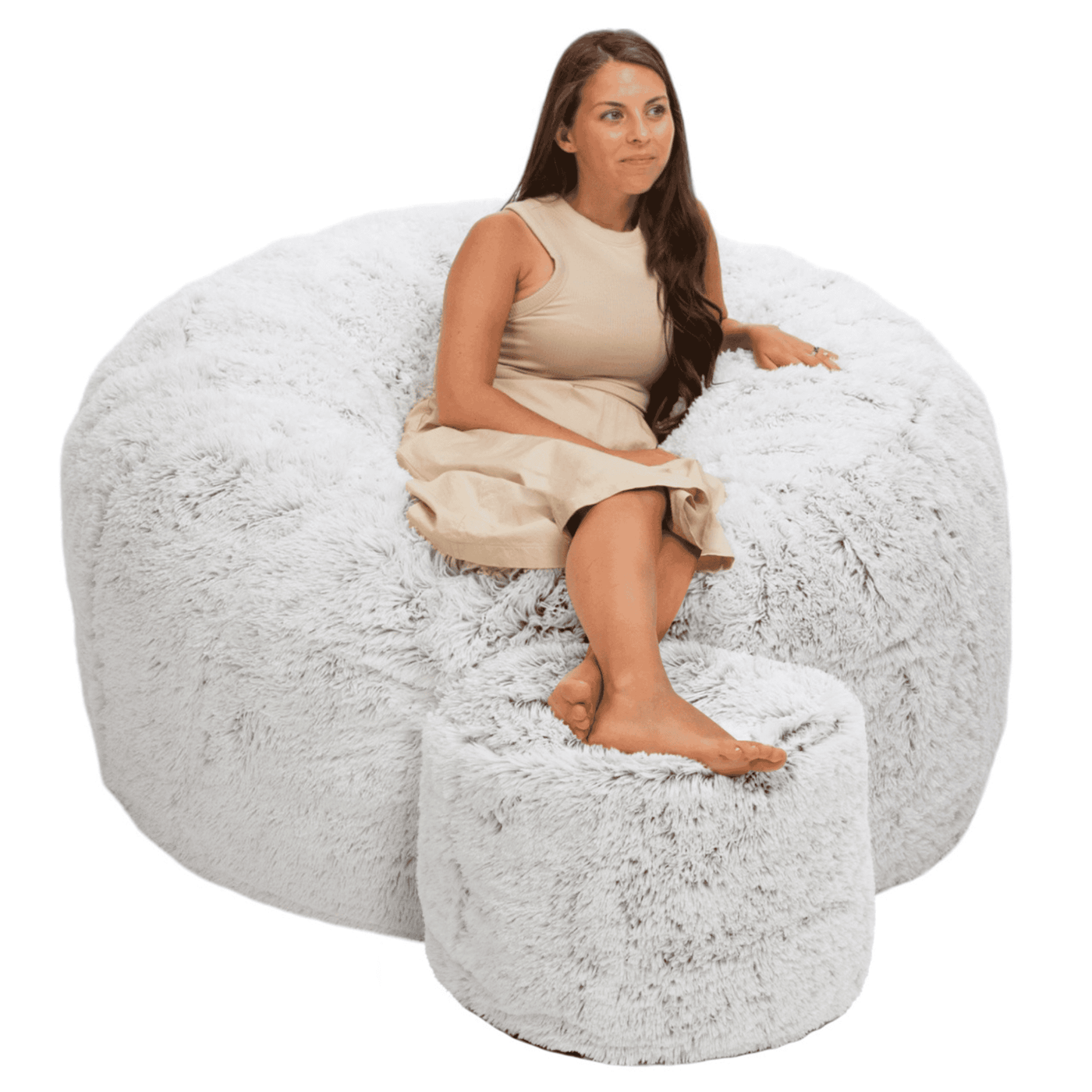 Bean Bag: 5 Foot Bean Bag Chair Bundle with Footstool for Sale ...