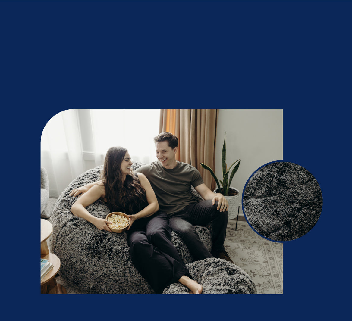 Outdoor Bean Bag Chair & Footstool Bundle - Ultimate Comfort for Your ...