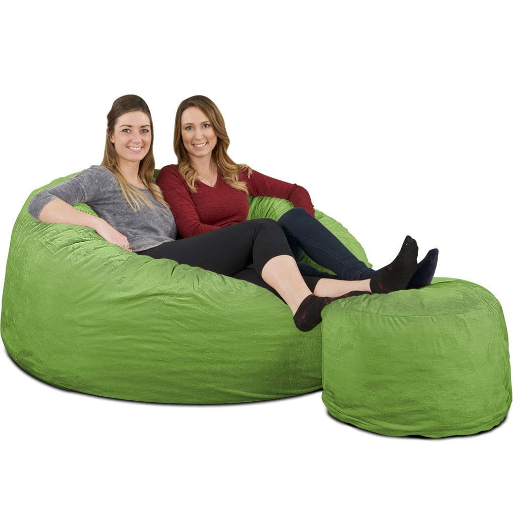 Bean Bag: 5 Foot Bean Bag Chair Bundle with Footstool for Sale | Ultimate Sack