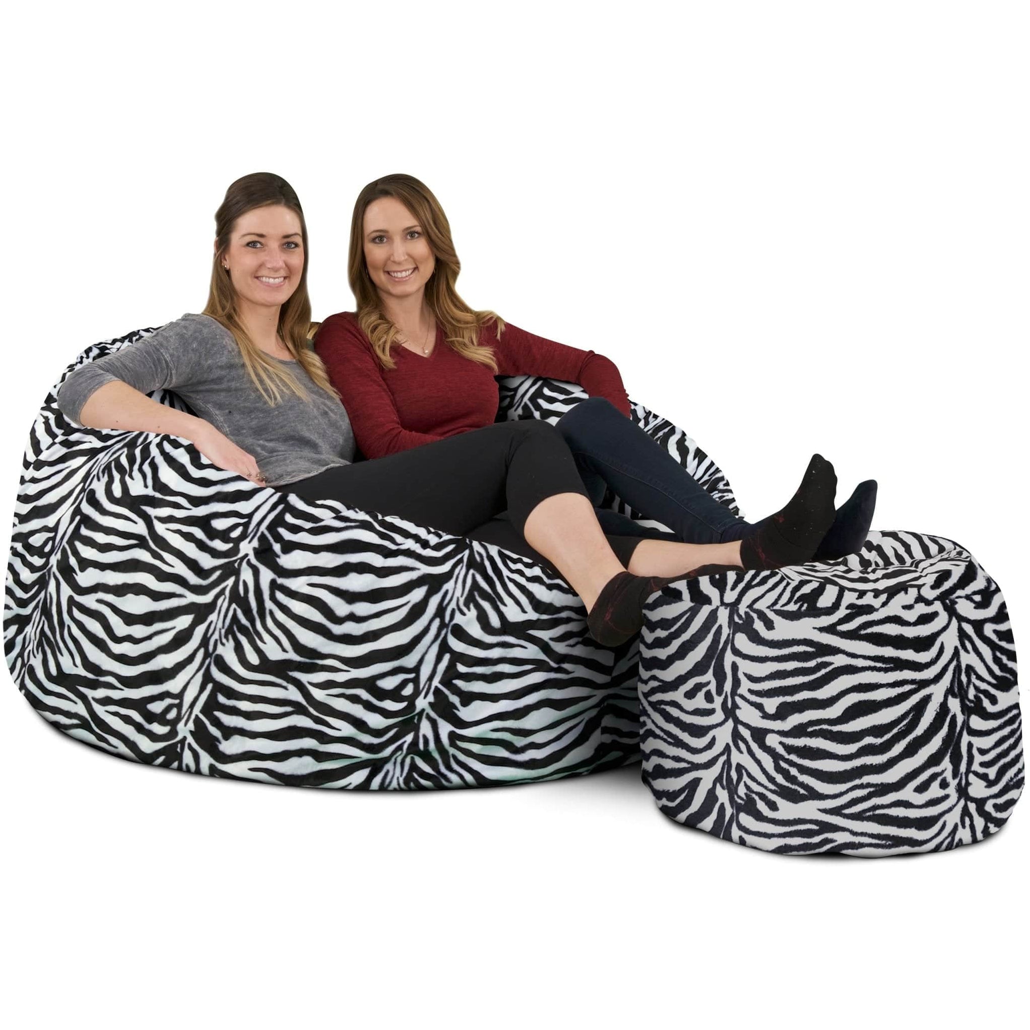 Bean Bag: 5 Foot Bean Bag Chair Bundle with Footstool for Sale ...